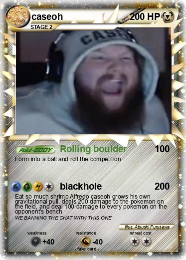 Pokémon caseoh 100 100 - Rolling boulder - My Pokemon Card