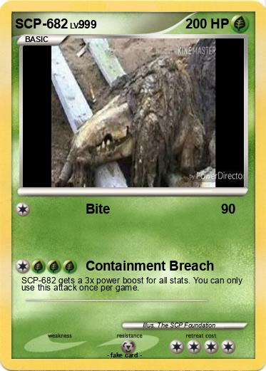 Pokémon SCP 682 80 80 - Bite - My Pokemon Card