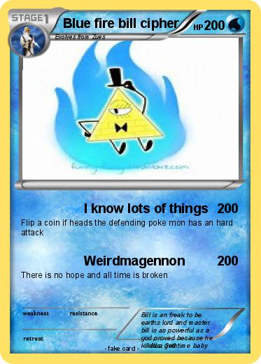 Pokémon Blue fire bill cipher - I know lots of things - My Pokemon Card
