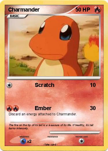 Pokémon Charmander 846 846 - Scratch - My Pokemon Card