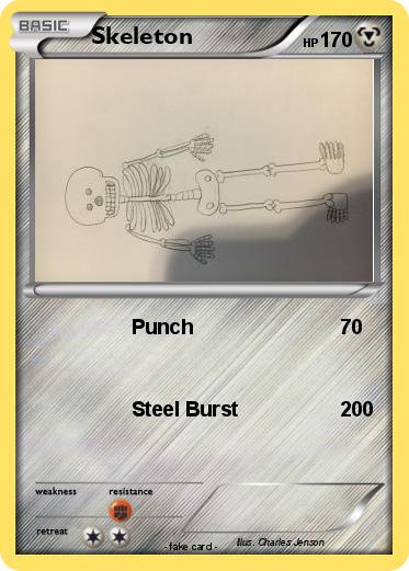 Pokémon Skeleton 771 771 - Punch - My Pokemon Card