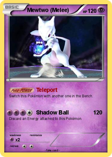 Pokémon Mewtwo Melee - Teleport - My Pokemon Card