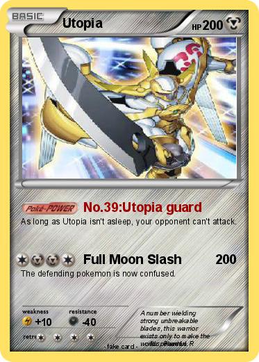 Pokémon Utopia 45 45 - No.39:Utopia guard - My Pokemon Card