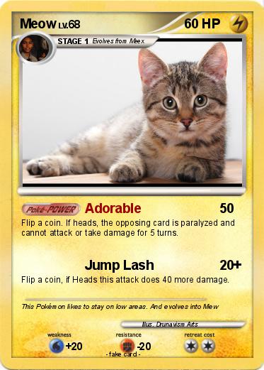 Pokémon Meow 150 150 - Adorable - My Pokemon Card