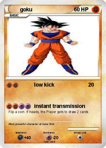 Pokémon goku 7481 7481 - low kick - My Pokemon Card