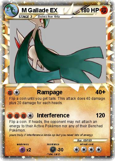 Pokémon M Gallade EX 2 2 - Rampage + - My Pokemon Card