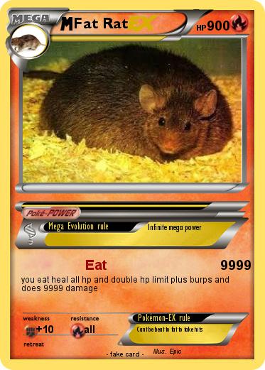Pokémon Fat Rat 8 8 - Eat - My Pokemon Card