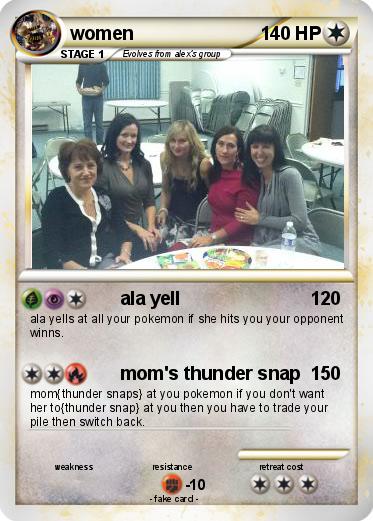 Pokémon women 20 20 - ala yell - My Pokemon Card