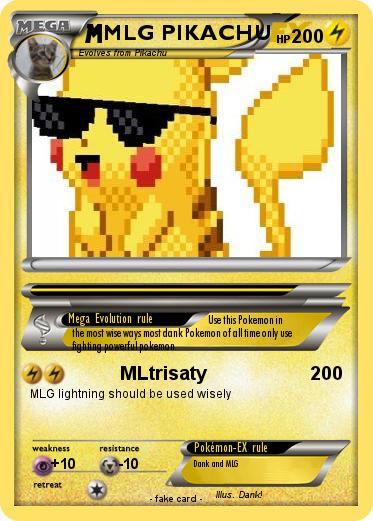 Pokémon MLG PIKACHU 74 74 - MLtrisaty - My Pokemon Card
