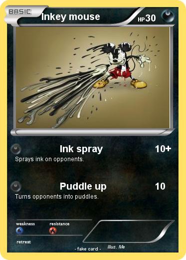 Pokémon Inkey mouse - Ink spray - My Pokemon Card
