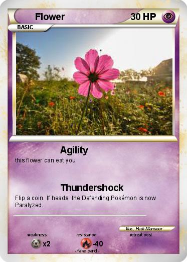 Pokémon Flower 502 502 - Agility - My Pokemon Card