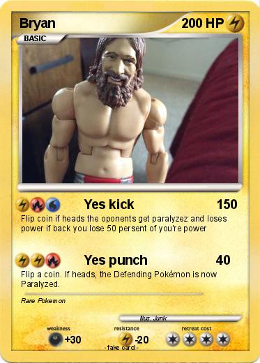 Pokémon Bryan 296 296 - Yes kick - My Pokemon Card