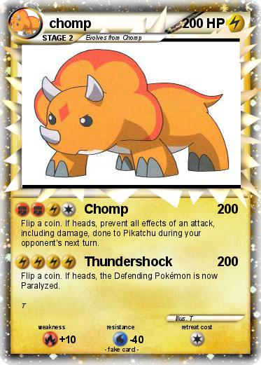 Pokémon chomp 213 213 - Chomp - My Pokemon Card