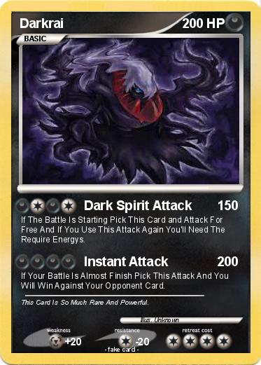 Pokémon Darkrai 4276 4276 - Dark Spirit Attack - My Pokemon Card
