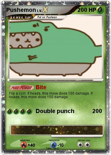 Pokémon Pushemon 1 1 - Bite - My Pokemon Card