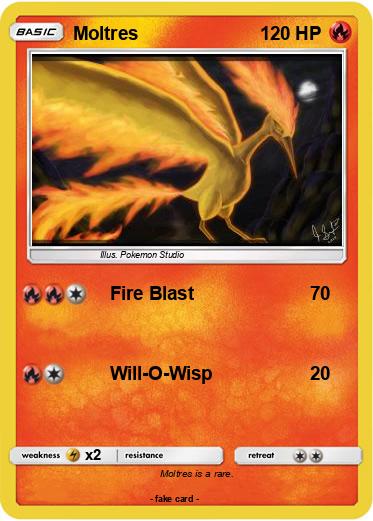 Pokémon Moltres 850 850 - Fire Blast - My Pokemon Card