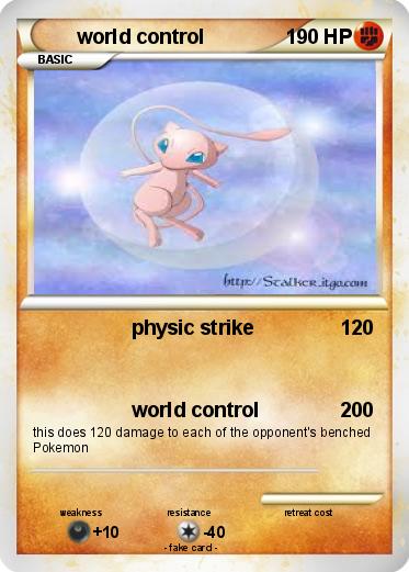 Pokémon world control - physic strike - My Pokemon Card