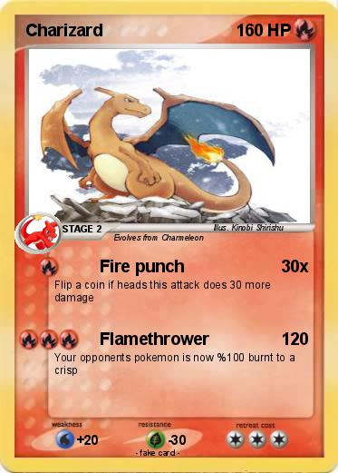 Pokémon Charizard 7438 7438 - Fire punch - My Pokemon Card