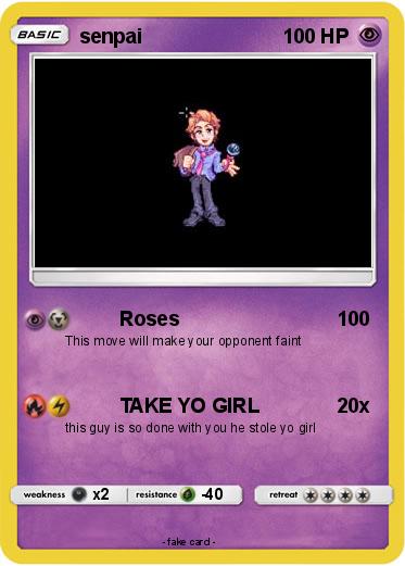 Pokémon senpai 40 40 - Roses - My Pokemon Card