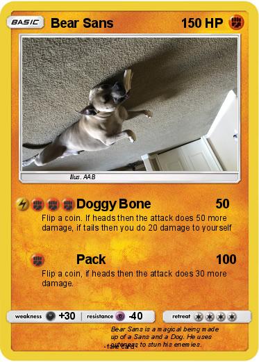 Pokémon Bear Sans - Doggy Bone - My Pokemon Card