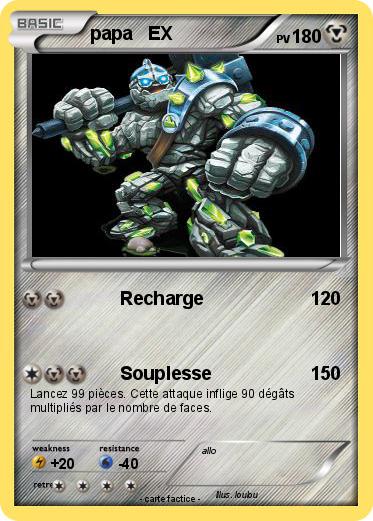 Pokémon papa EX 10 10 - Recharge - Ma carte Pokémon