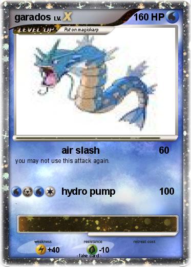 Pokémon garados 29 29 - air slash - My Pokemon Card