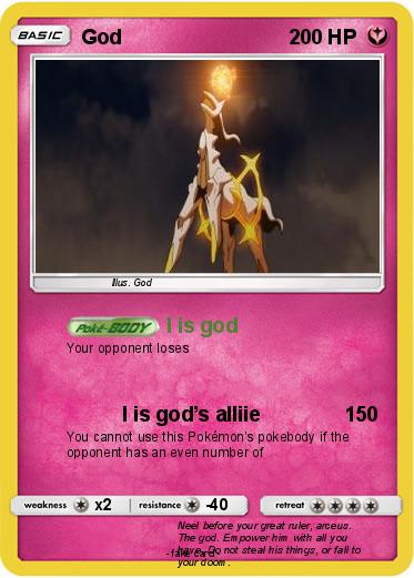 Pokémon God 1928 1928 - I is god - My Pokemon Card