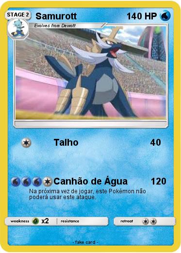 Pokémon Samurott 890 890 - Talho - My Pokemon Card