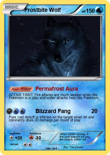 Pokémon Frostbite Wolf - Permafrost Aura - My Pokemon Card