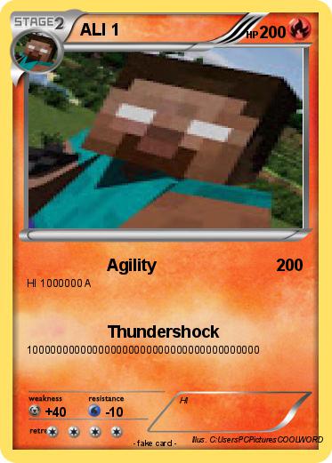 Pokémon ALI 1 1 - Agility - My Pokemon Card