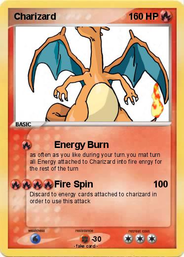 Pokémon Charizard 3849 3849 - Energy Burn - My Pokemon Card
