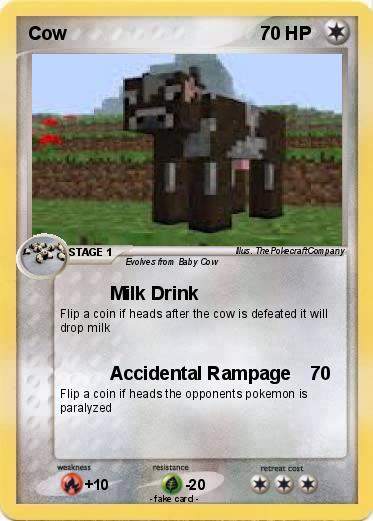 Pokémon Cow 218 218 - Milk Drink - My Pokemon Card