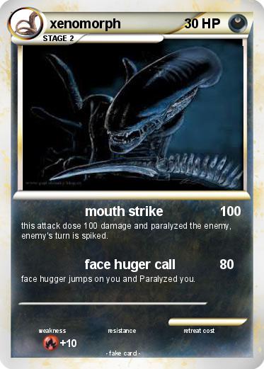 Pokémon xenomorph 207 207 - mouth strike - My Pokemon Card
