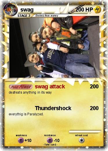 Pokémon swag 70 70 - swag attack - My Pokemon Card