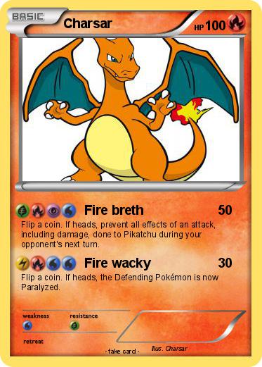 Pokémon Charsar 1 1 - Fire breth - My Pokemon Card