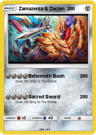 Pokémon Zamazenta Zacian 3 3 - Behemoth Bash - My Pokemon Card
