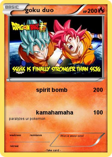Pokémon goku duo - spirit bomb - My Pokemon Card