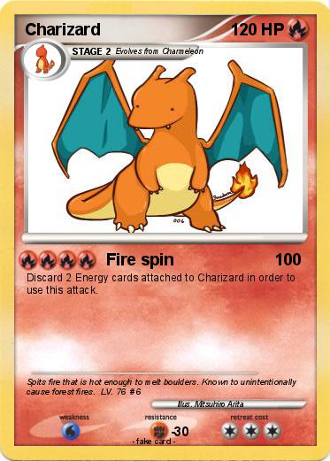 Pokémon Charizard 6671 6671 - Fire spin - My Pokemon Card