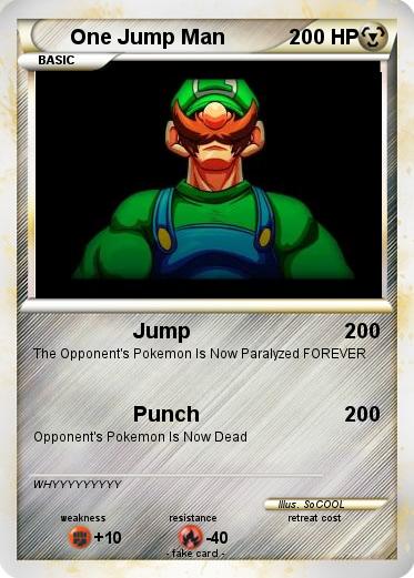 Pokémon One Jump Man 1 1 - Jump - My Pokemon Card