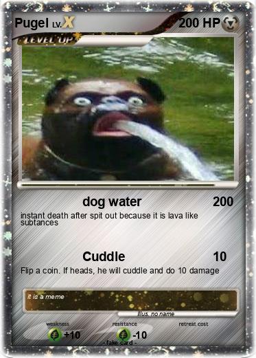 Pokémon Pugel 4 4 - dog water - My Pokemon Card