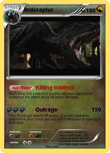 Pokémon Indoraptor 108 108 - Killing instinct - My Pokemon Card