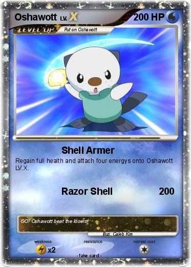 Pokémon Oshawott 724 724 - Shell Armer - My Pokemon Card