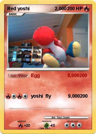 Pokémon Red yoshi 2 000 000 - Egg 8,000200 - My Pokemon Card