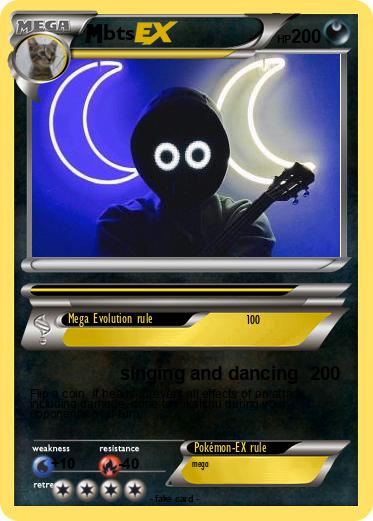 Pokémon toxic 219 219 - singing and dancing - My Pokemon Card