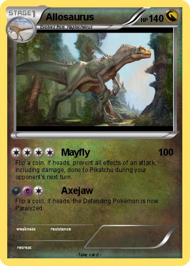 Pokémon Allosaurus 71 71 - Mayfly - My Pokemon Card