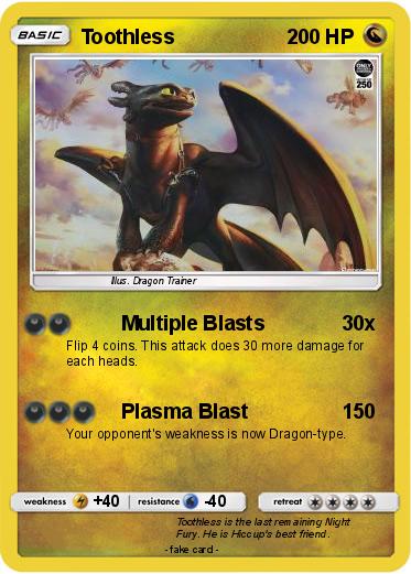 Pokémon Toothless 737 737 - Multiple Blasts - My Pokemon Card