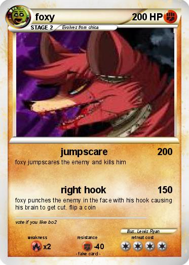 Pokémon foxy 274 274 - jumpscare - My Pokemon Card