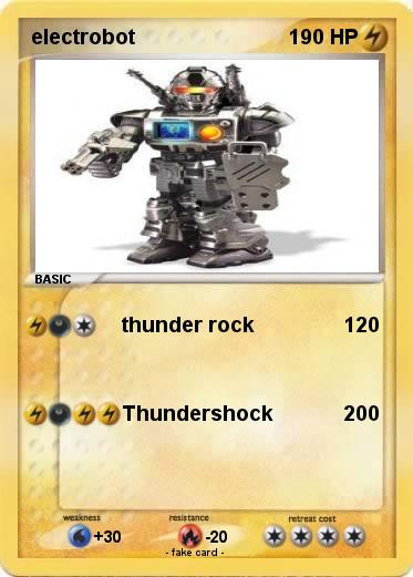 Pokémon electrobot 6 6 - thunder rock - My Pokemon Card