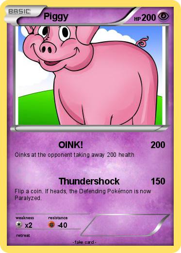 Pokémon Piggy 207 207 - OINK! - My Pokemon Card