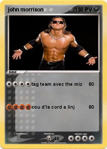 Pokémon john morrison 25 25 - tag team avec the miz - Ma carte Pokémon